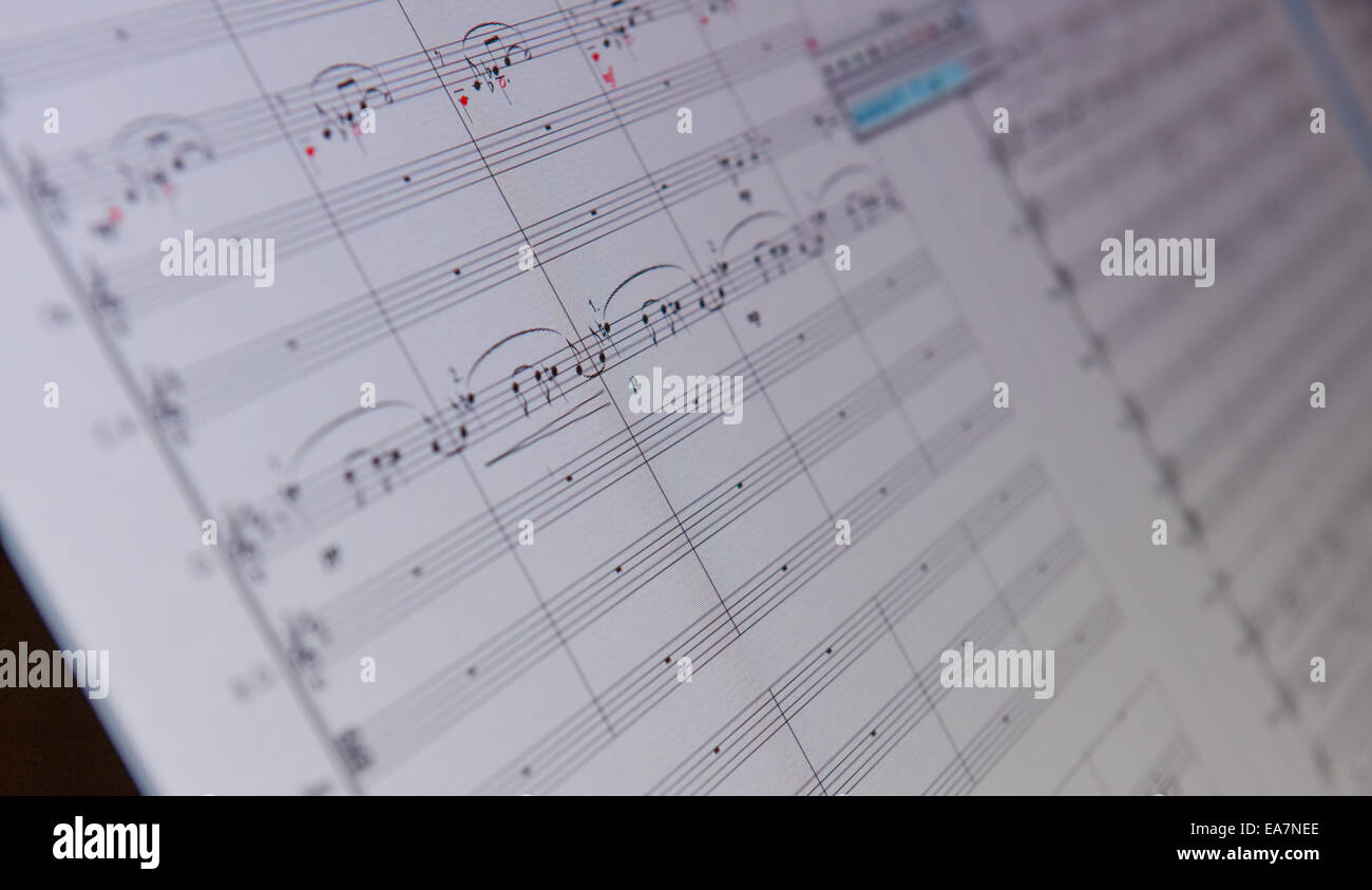 The recording studio of Composer Ned Bigham at his West Sussex home ...