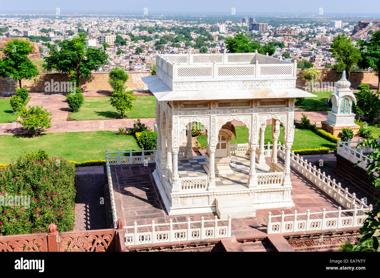 Marble cenotaphs of Marwar Kings, Jaswant Thada, Jodhpur, Rajasthan ...