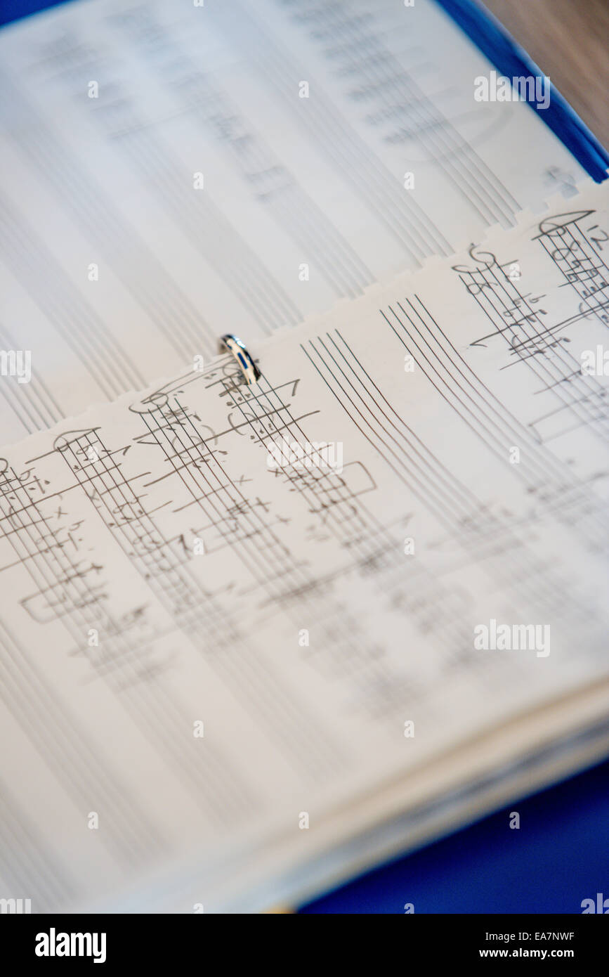 The recording studio of Composer Ned Bigham at his West Sussex home ...