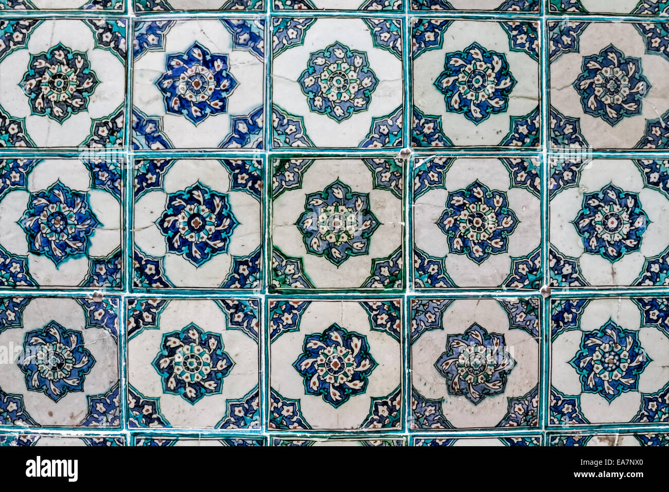 Authentic Ottoman, Turkish historic wall tile fromTopkapi Palace in ...