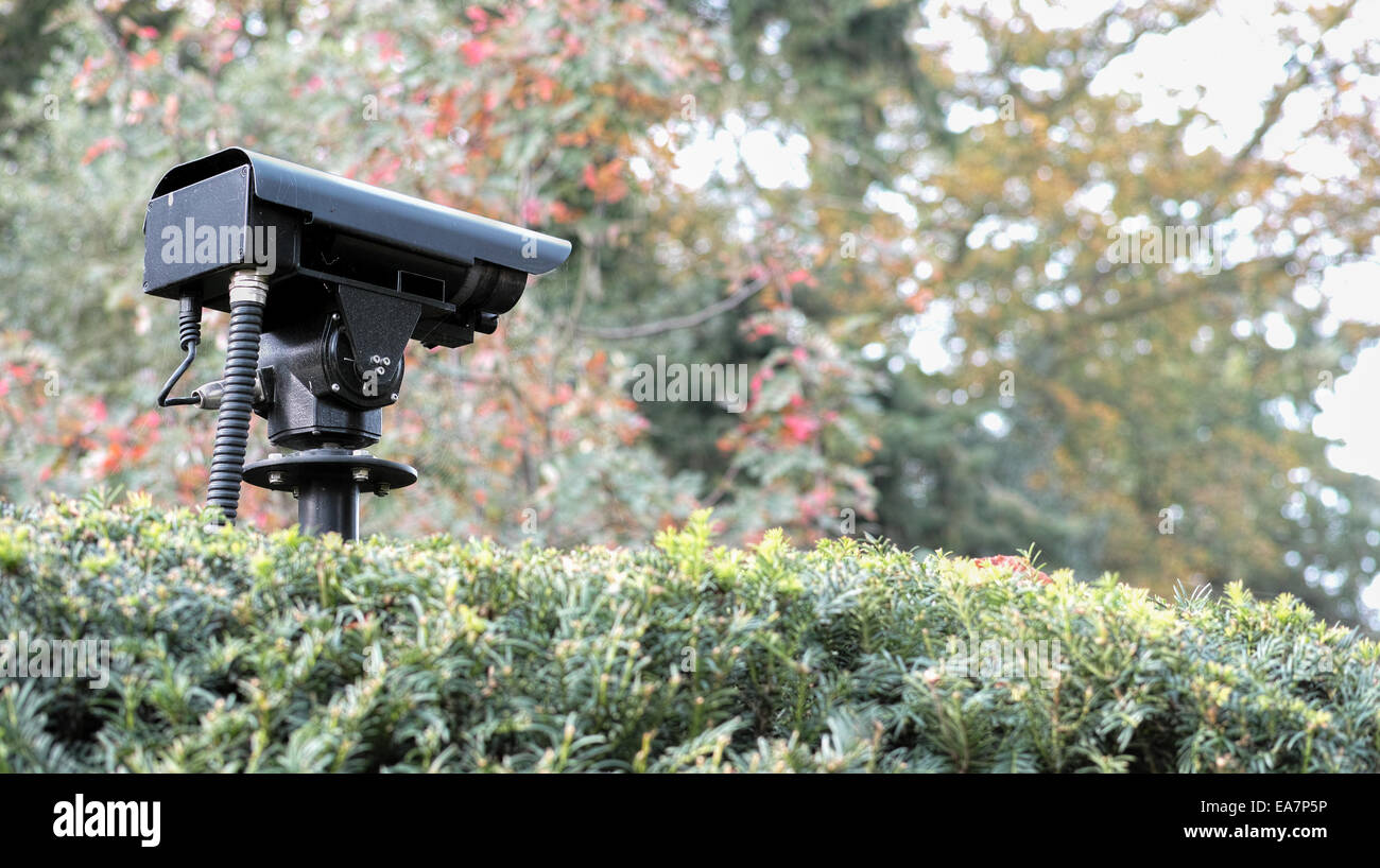 Security camera in the grounds of Sandringham House, the british royal ...