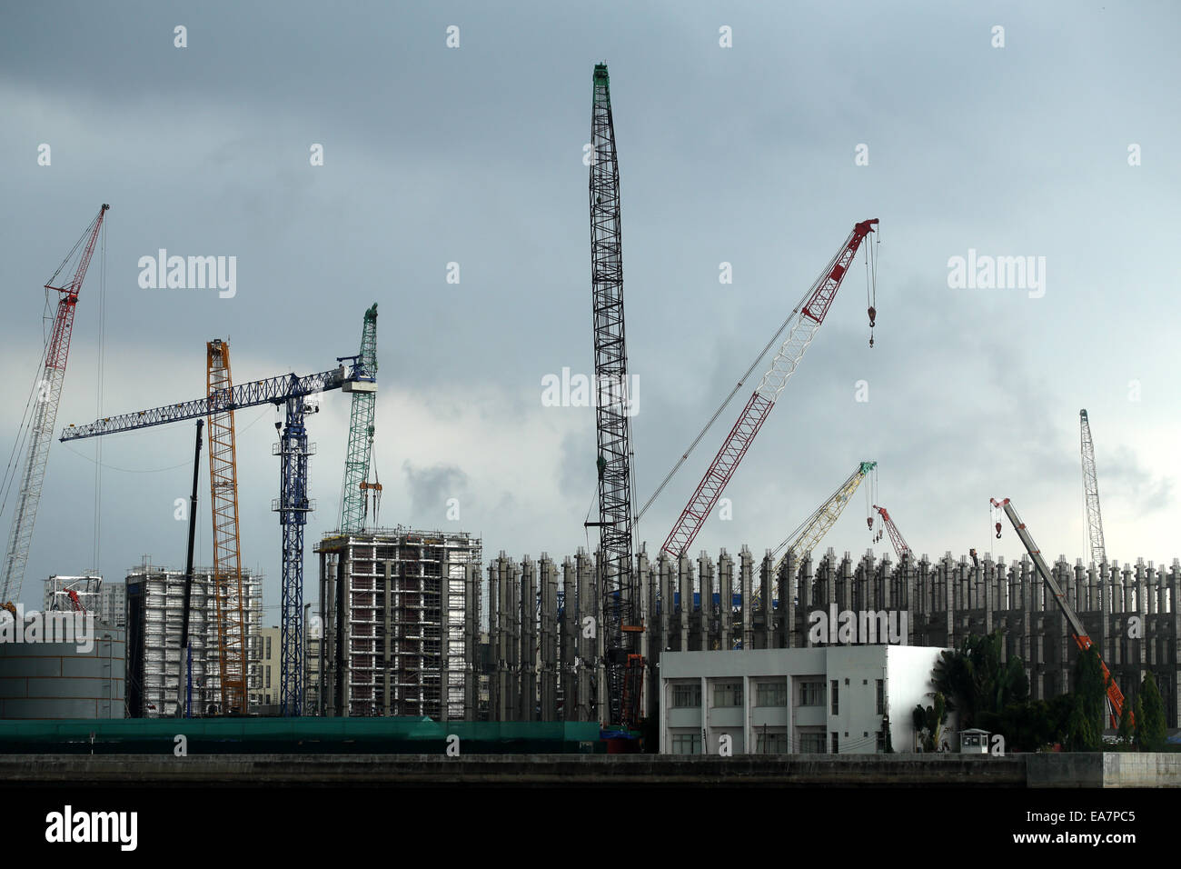 Crane Group appears to have a life together Stock Photo - Alamy