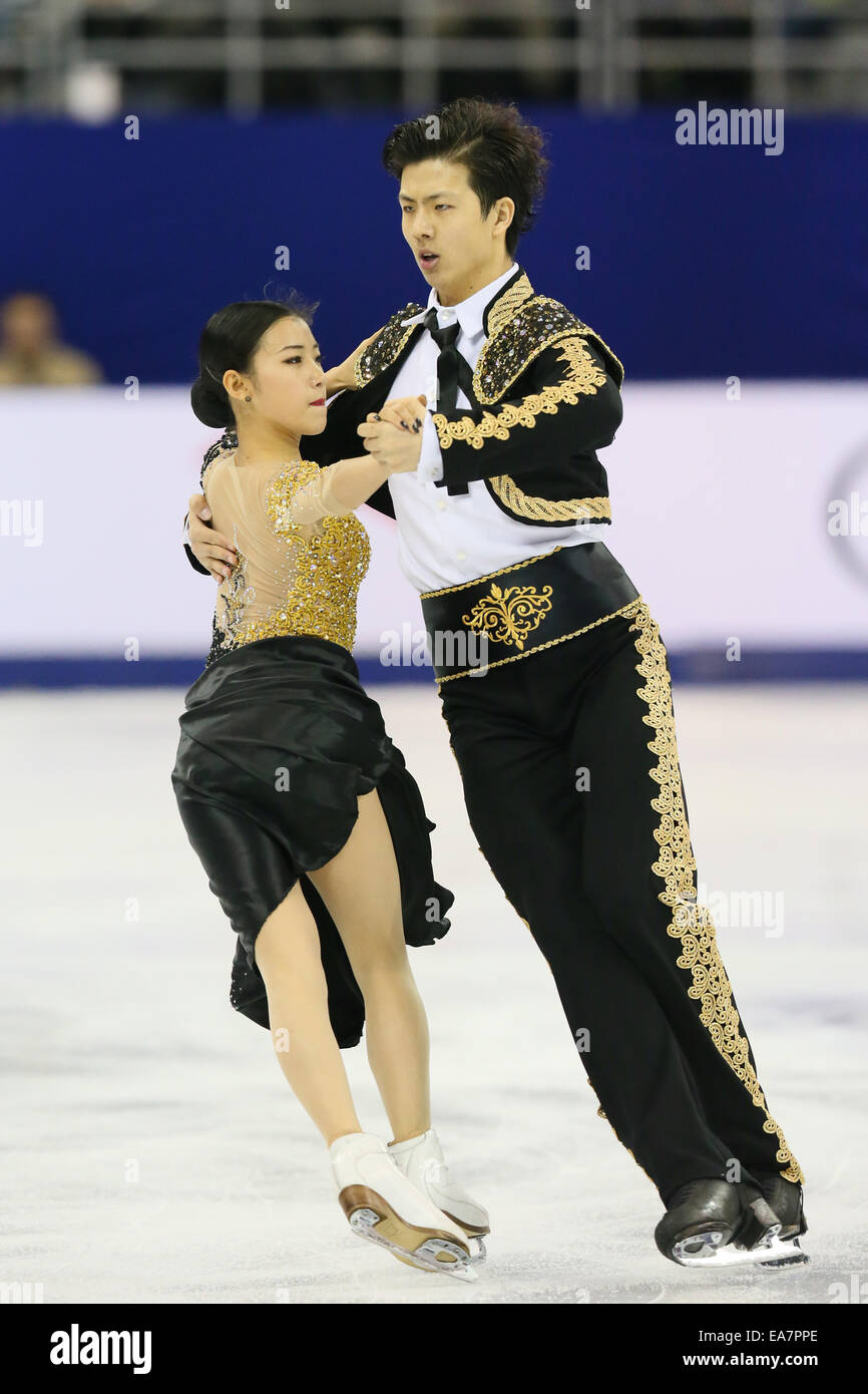 Shiyue Wang & Xinyu Liu (CHN), NOVEMBER 7, 2014 - Figure Skating : ISU ...