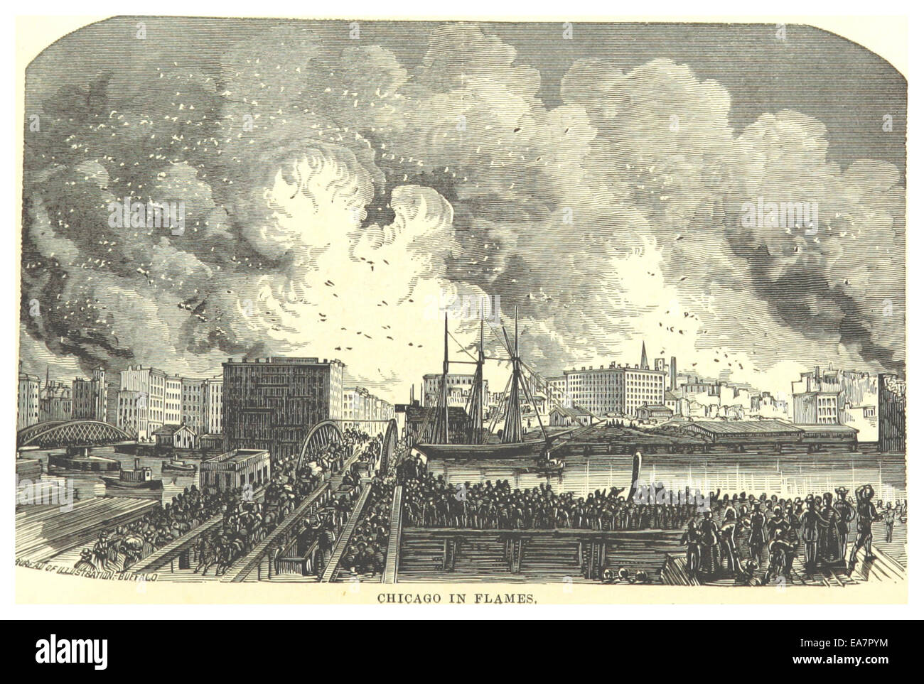 This 1871 illustration by Colbert captures the devastation caused by ...