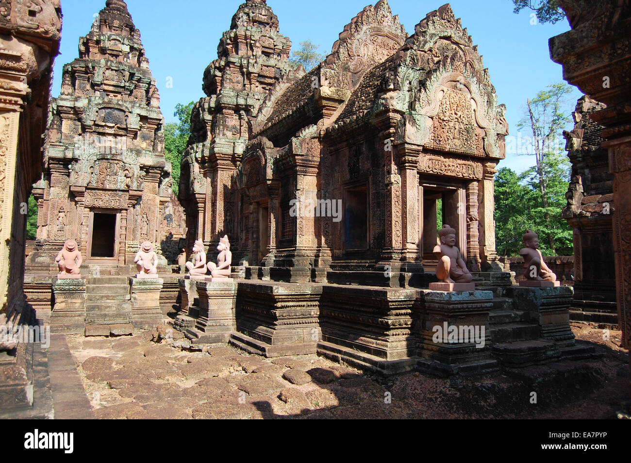 Banteay Srei major temple at Angkor is a 10th-century Cambodian temple ...