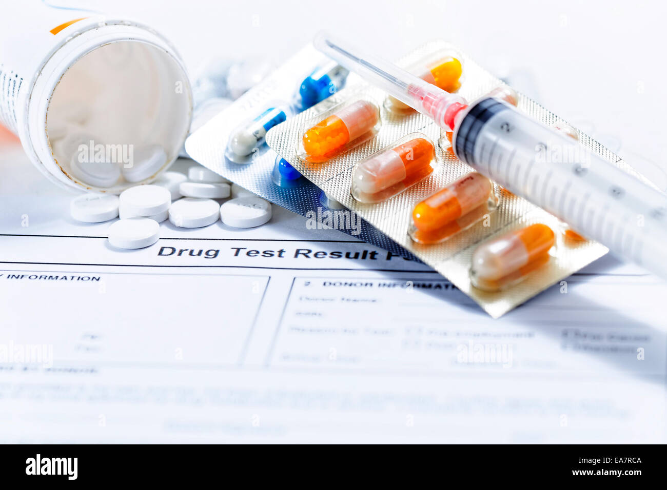 Drug test report hi-res stock photography and images - Alamy