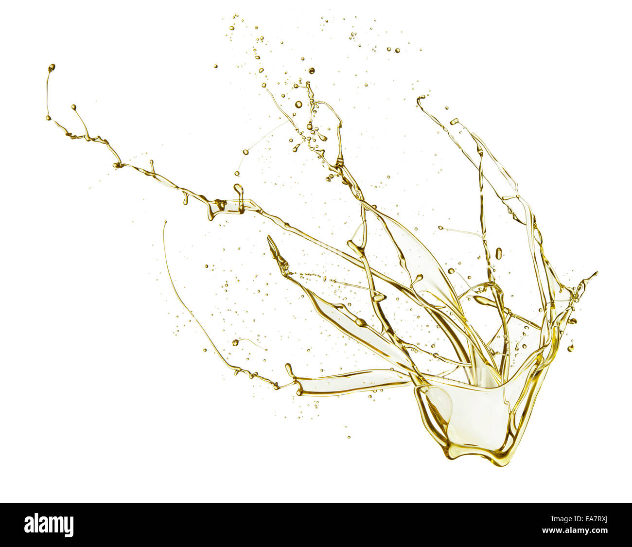 Oil splash isolated on white background Stock Photo - Alamy