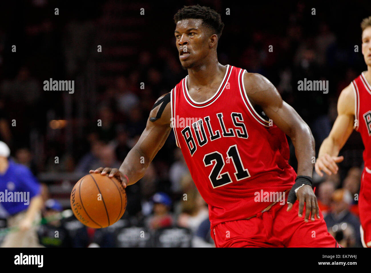 Philadelphia, Pennsylvania, US. 7th Nov, 2014. Chicago Bulls guard ...