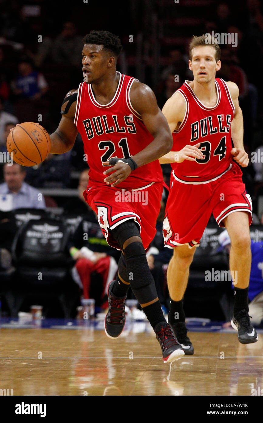 Philadelphia, Pennsylvania, US. 7th Nov, 2014. Chicago Bulls guard ...
