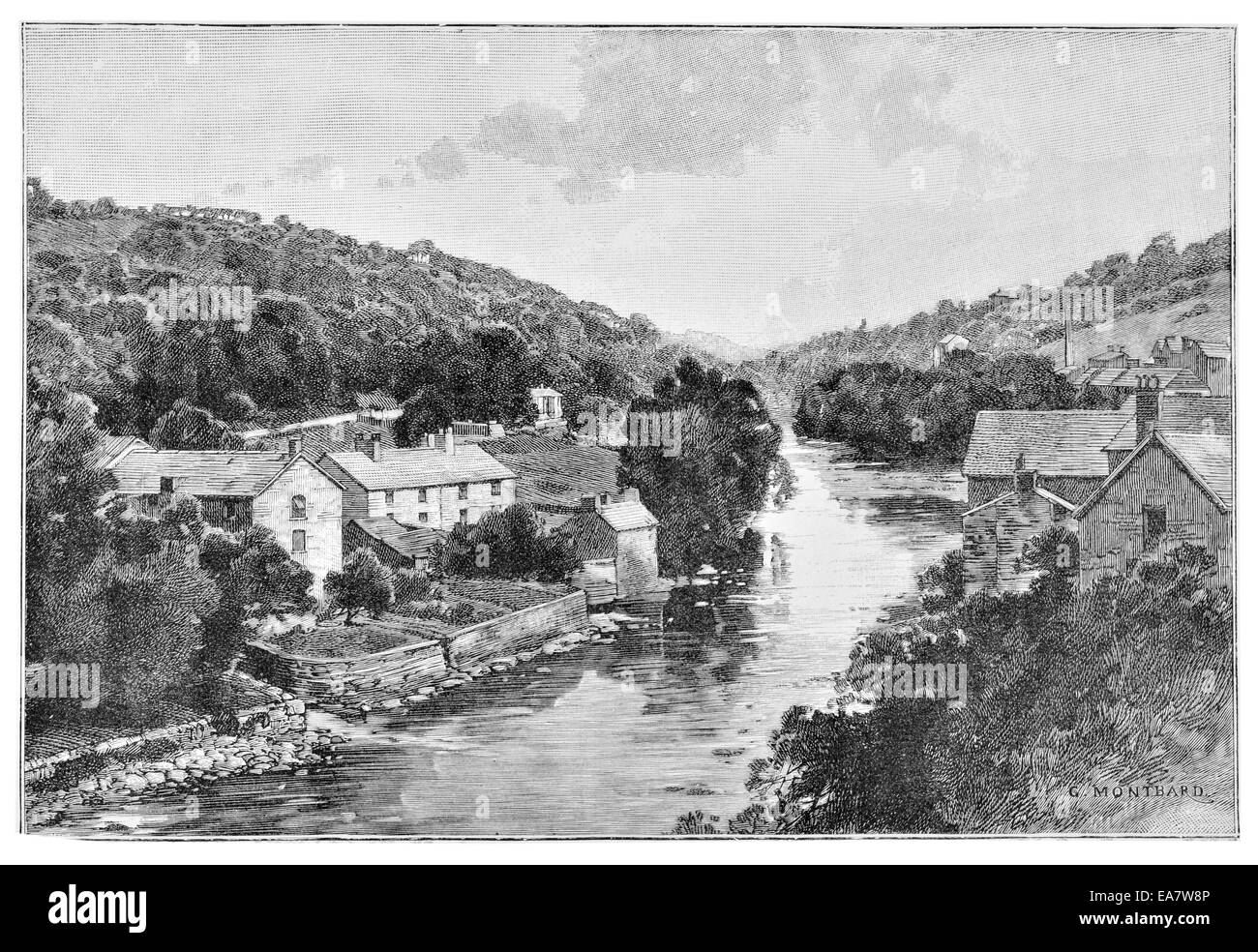 Llangollen river Dee Stock Photo - Alamy