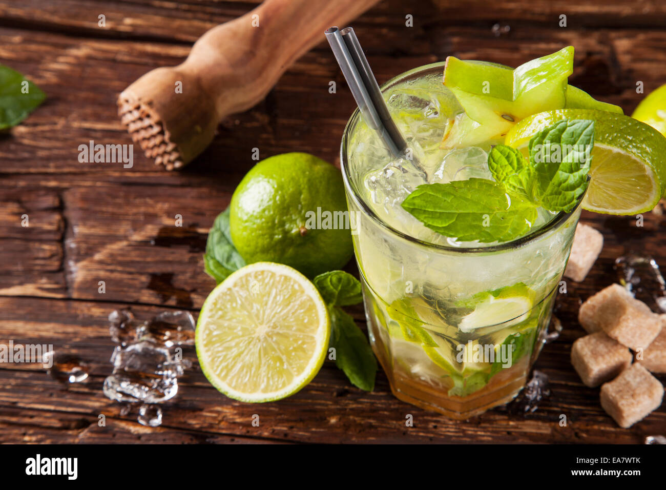 Summer cold drinks fresh mojito hi-res stock photography and images - Alamy