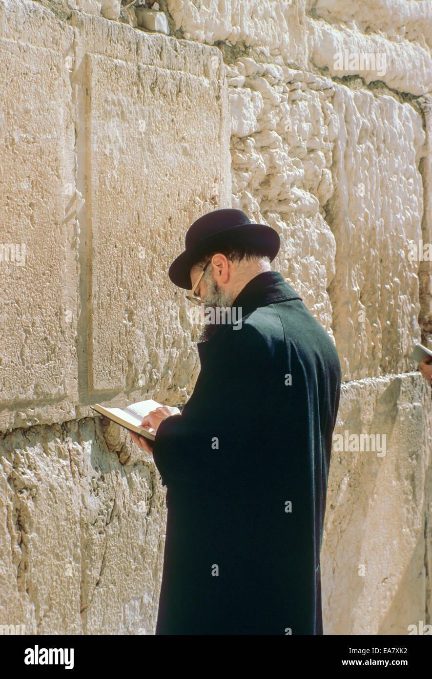 Jew praying at Western wall Jerusalem Israel Stock Photo - Alamy