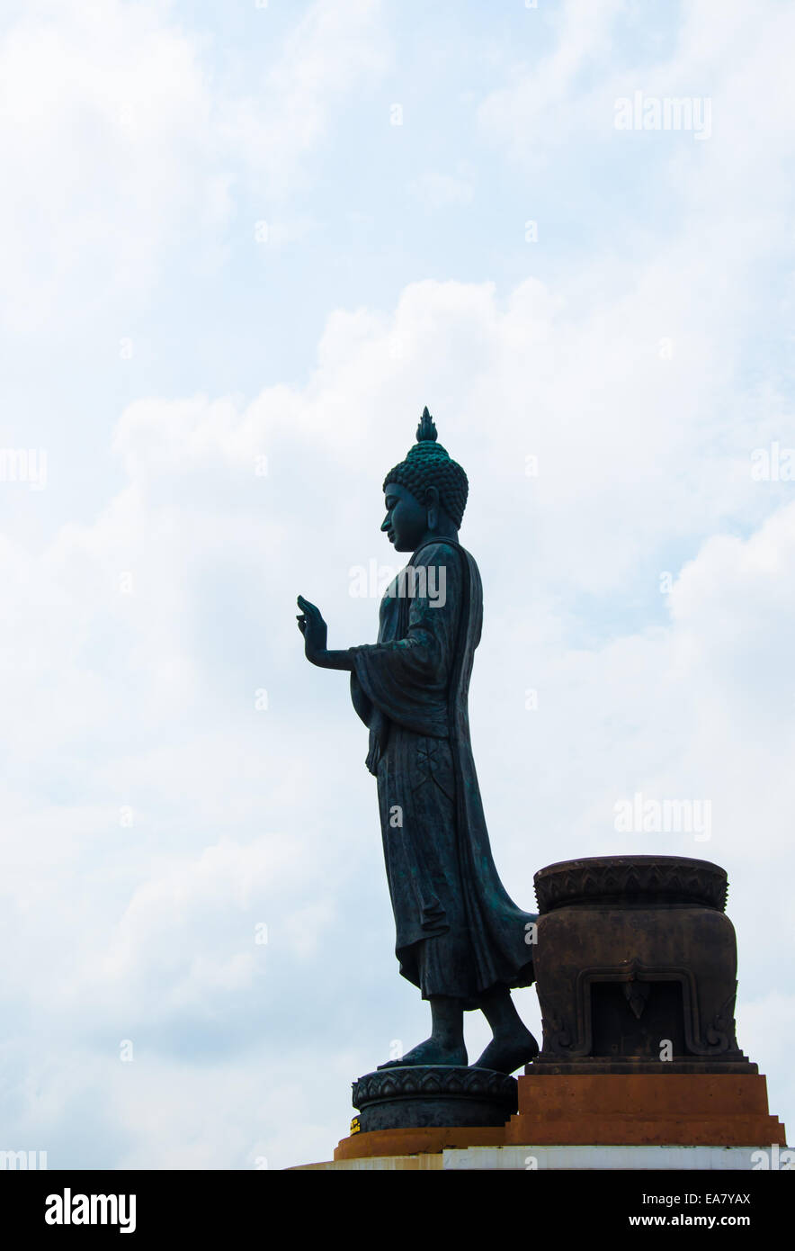 standing Buddha statue Stock Photo - Alamy