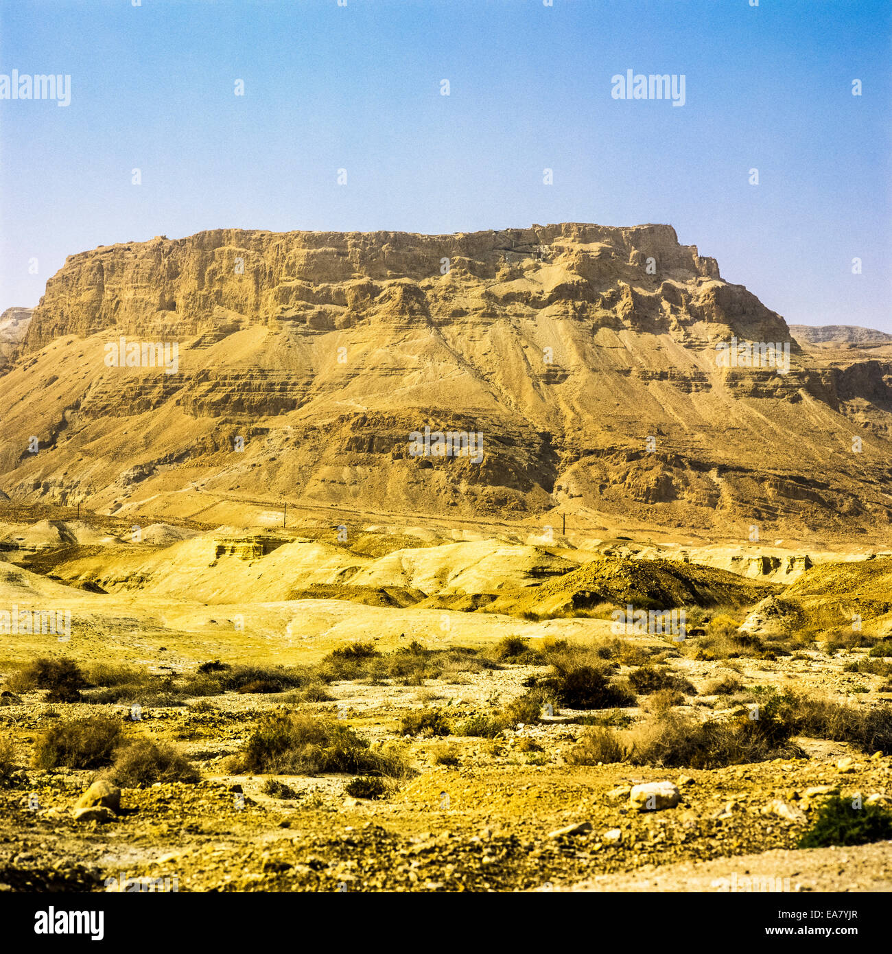 Masada rock Judean desert Dead Sea area Israel Stock Photo - Alamy