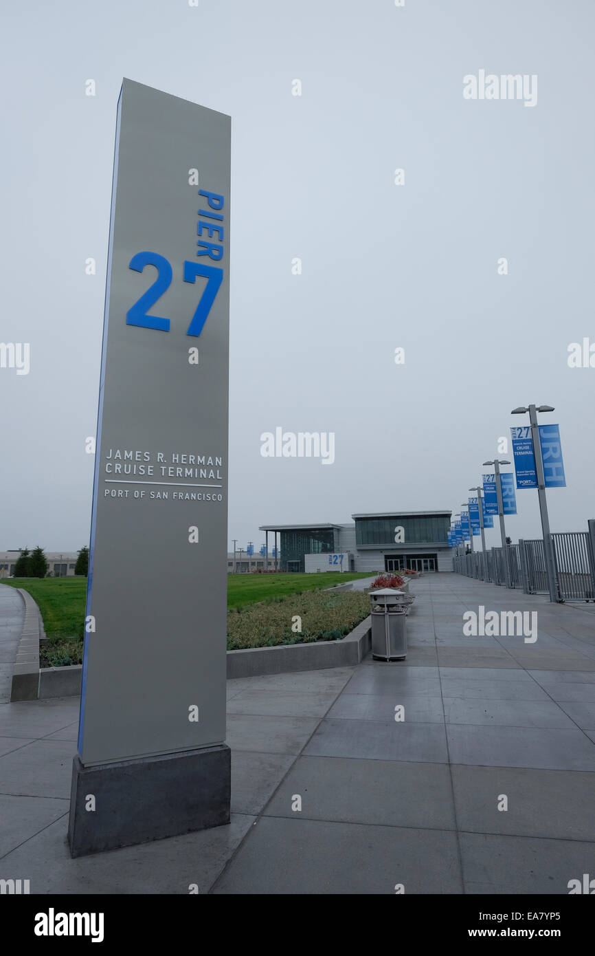 James R Herman Cruise Terminal, Pier 27, San Francisco, CA Stock Photo ...