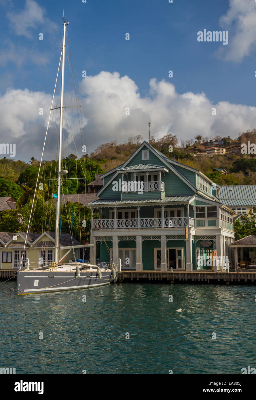 Marigot bay st lucia caribbean hi-res stock photography and images - Alamy