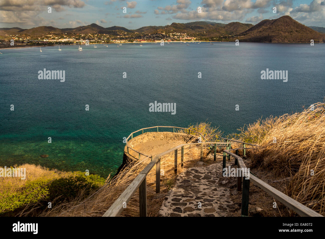 View of Rodney bay Stock Photo - Alamy