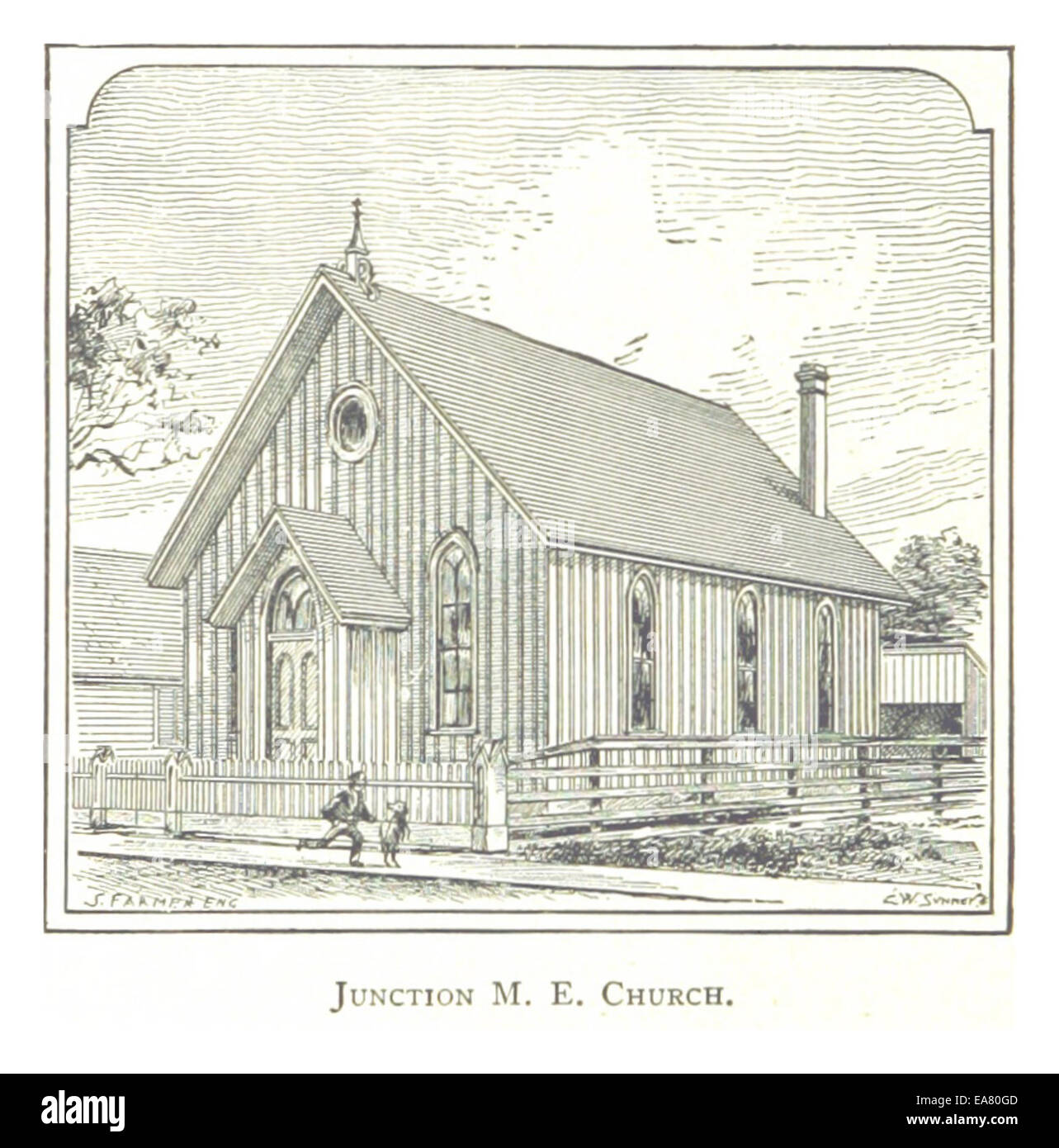 This 1884 illustration by Farmer depicts the Junction Methodist ...