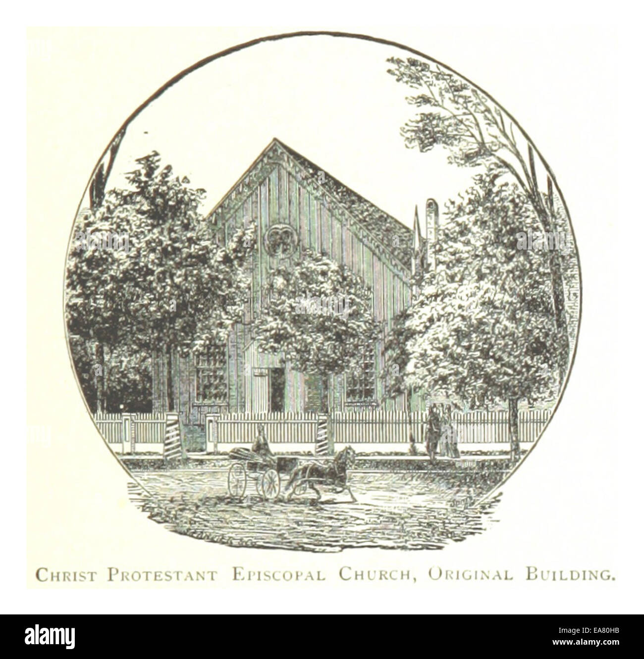 Protestant church in old Cut Out Stock Images & Pictures - Alamy