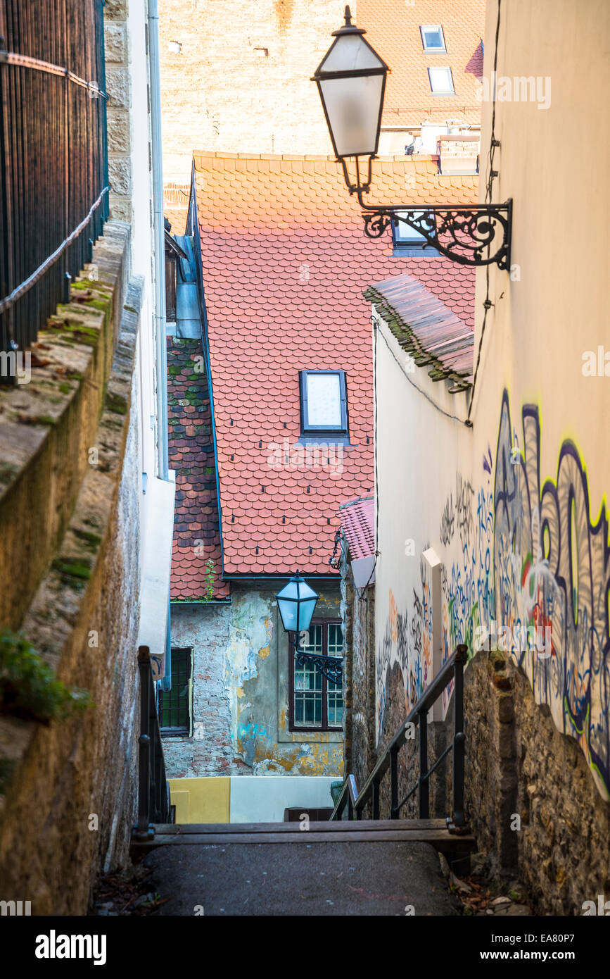 Stairs in the Upper Town, Zagreb, Croatia Stock Photo - Alamy