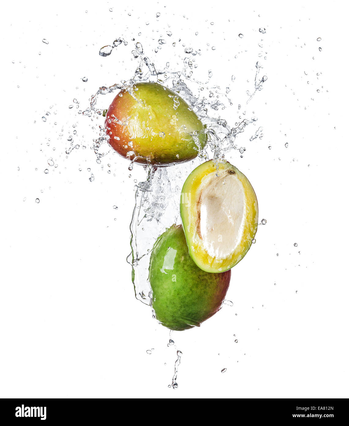 Water splash mango isolated hi-res stock photography and images - Alamy