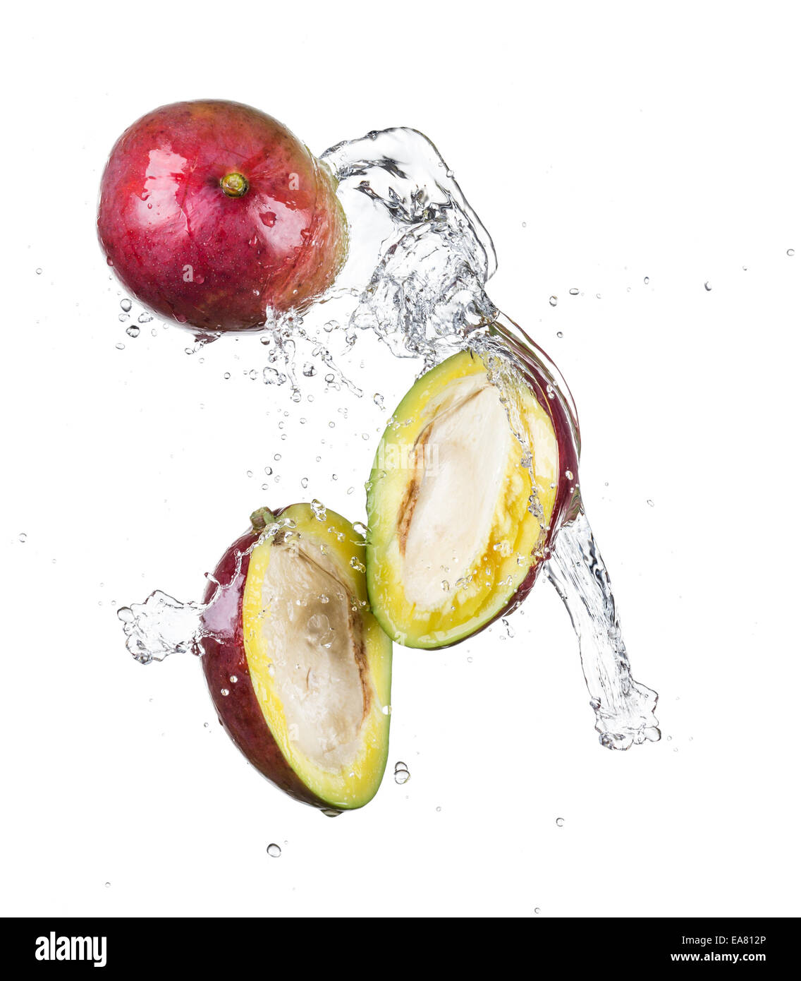 Mango in water splash isolated hi-res stock photography and images - Alamy