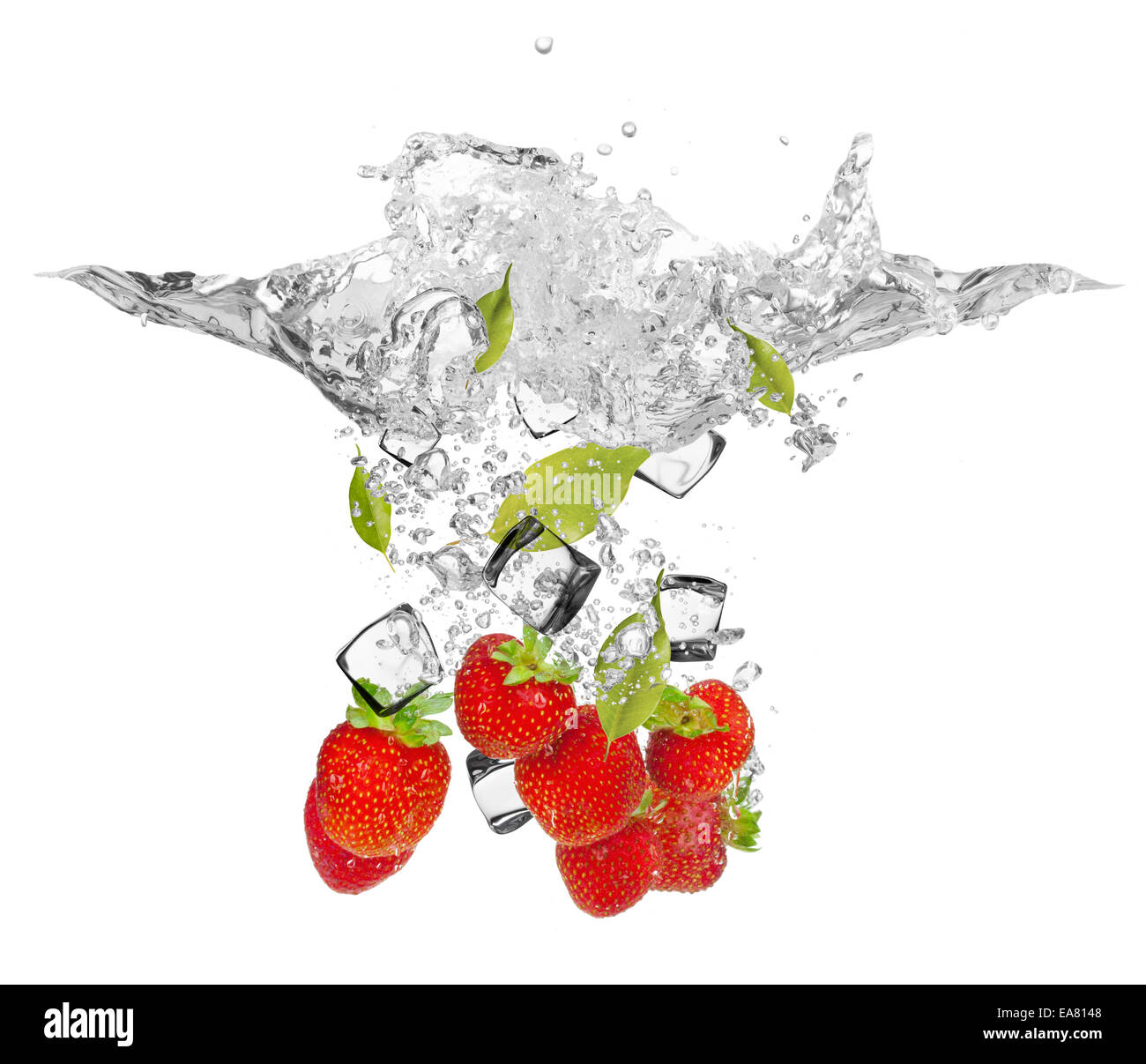 Ice cube falling clean water hi-res stock photography and images - Alamy