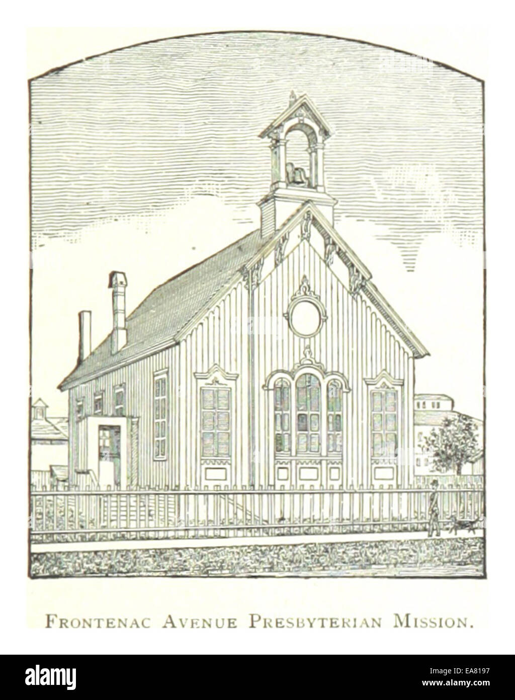 This 1884 illustration showcases the Presbyterian Mission located on ...