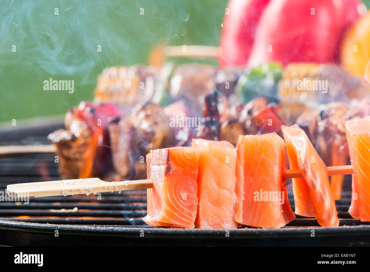 Burn salmon hi-res stock photography and images - Alamy