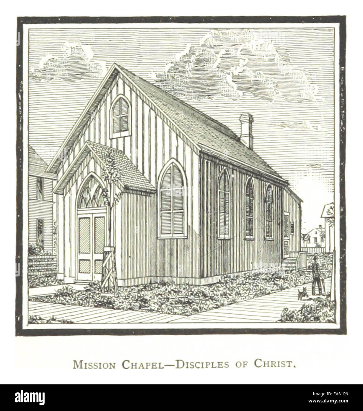 This 1884 illustration by Farmer depicts the Mission Chapel of ...