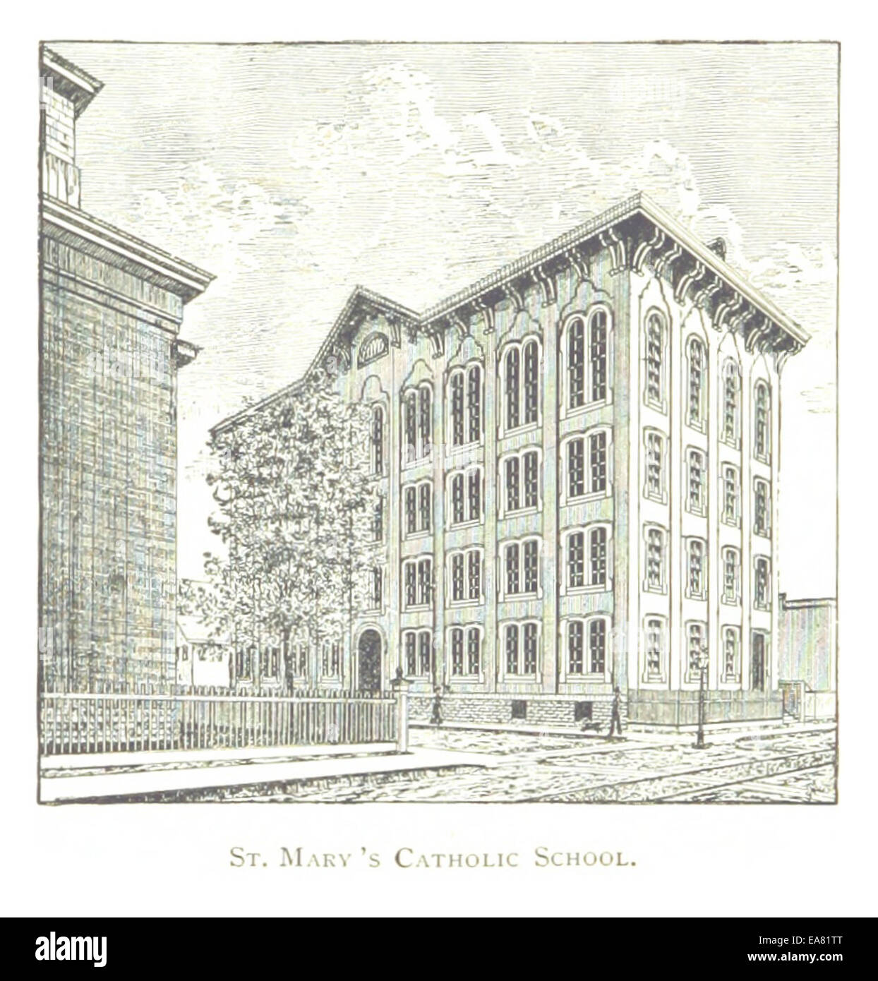 FARMER(1884) Detroit, p774 ST. MARY'S CATHOLIC SCHOOL Stock Photo - Alamy