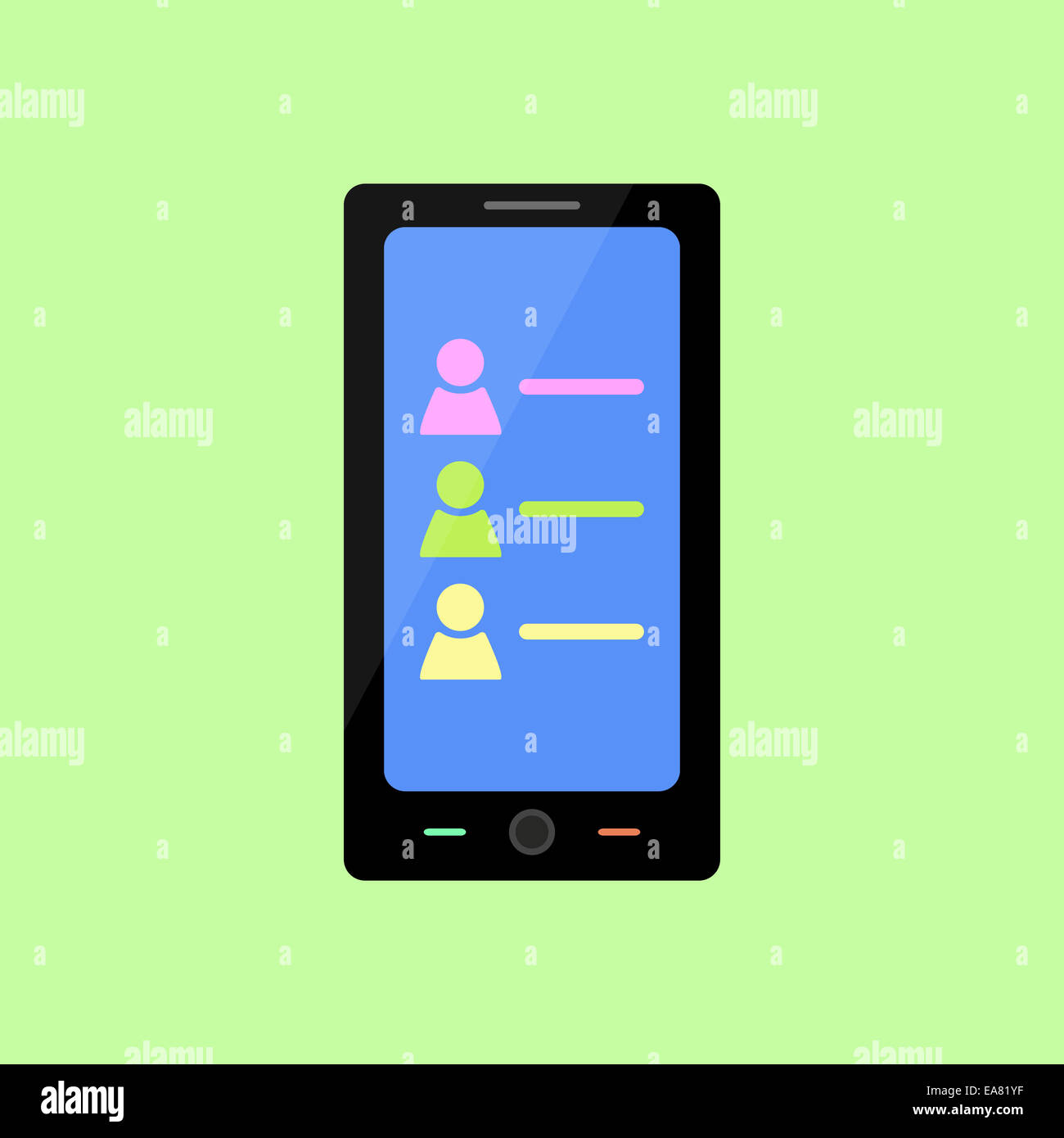 Contact list people social hi-res stock photography and images - Alamy