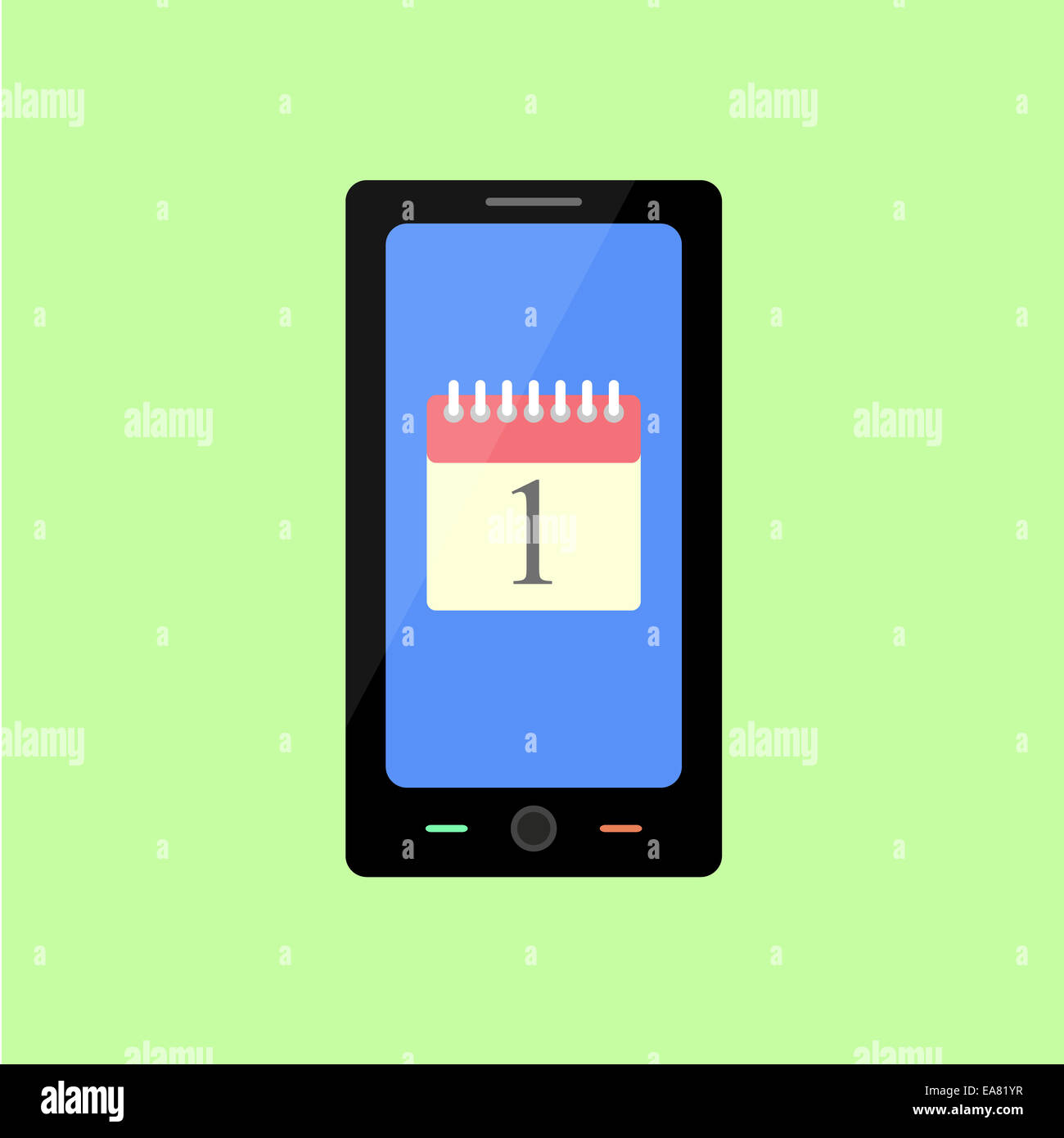 Smart phone icon calendar hi-res stock photography and images - Alamy