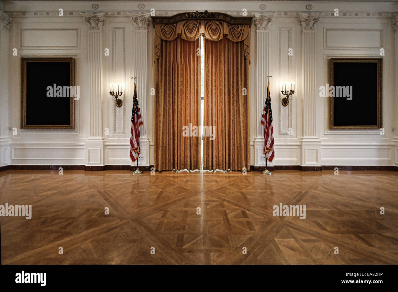 Inside Library Hall at the Nixon Library in Yorba Linda, CA Stock Photo ...