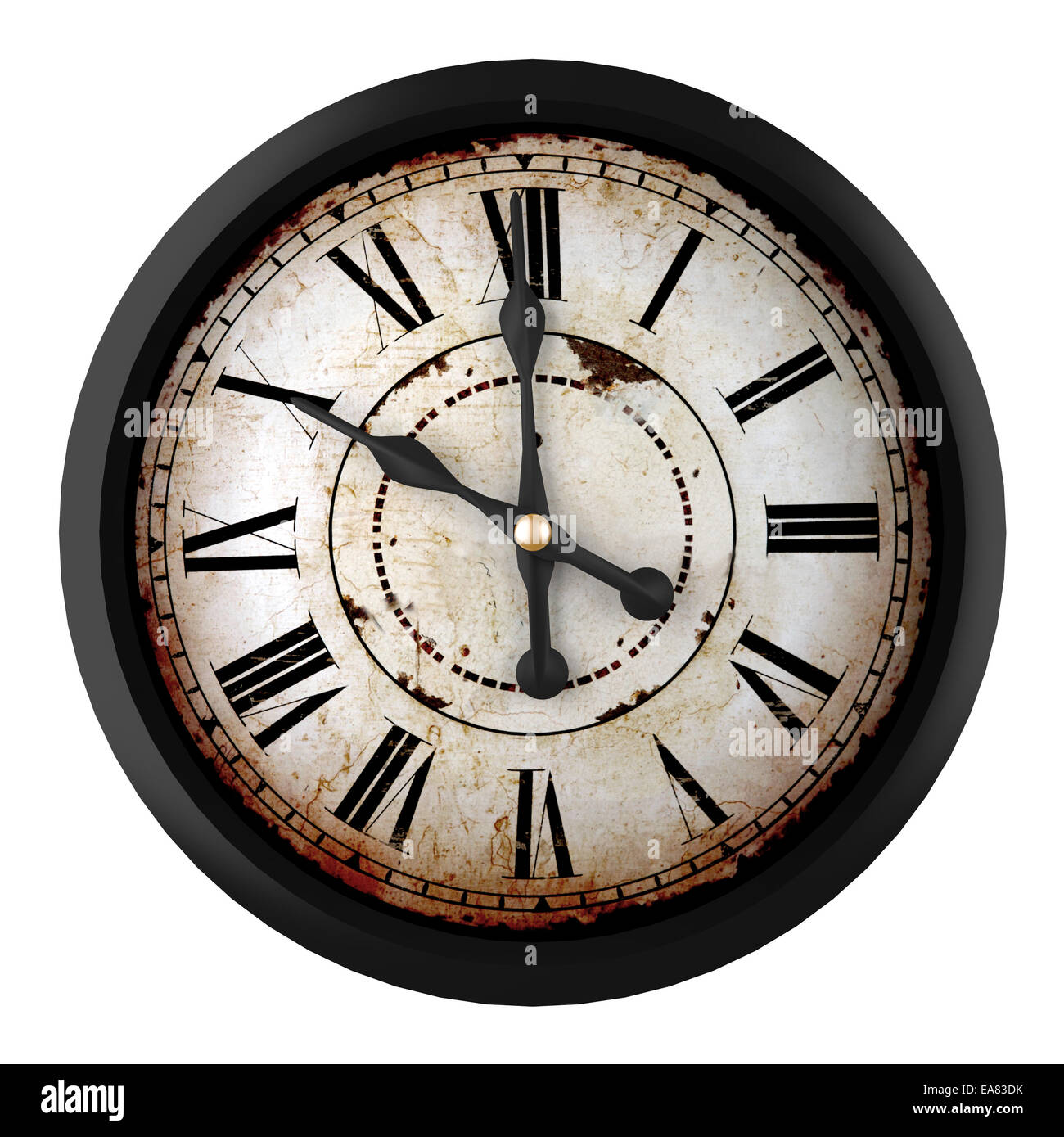 3d design of a clock at ten o´clock Stock Photo - Alamy