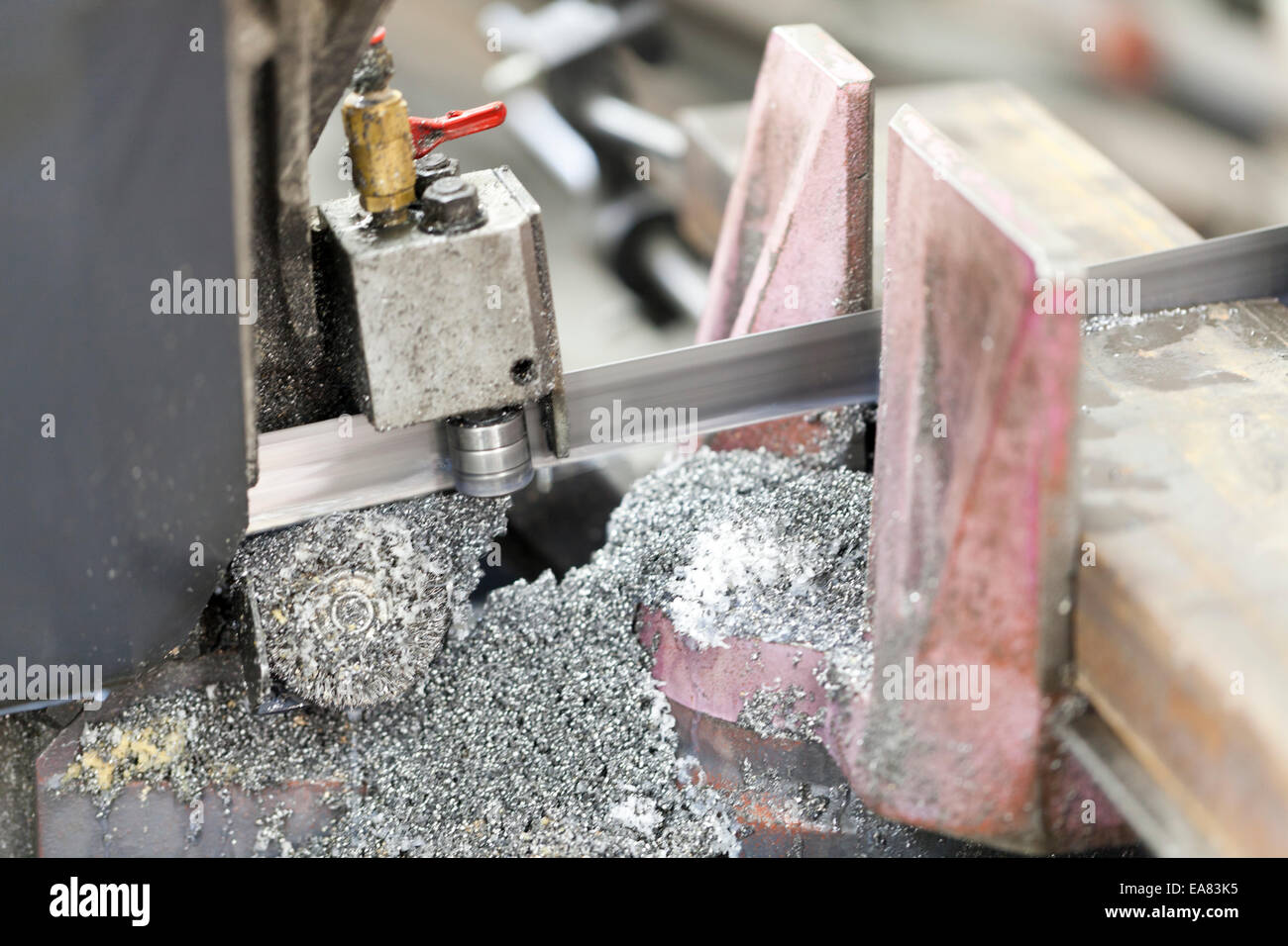 steel cutting with steel blade Stock Photo - Alamy