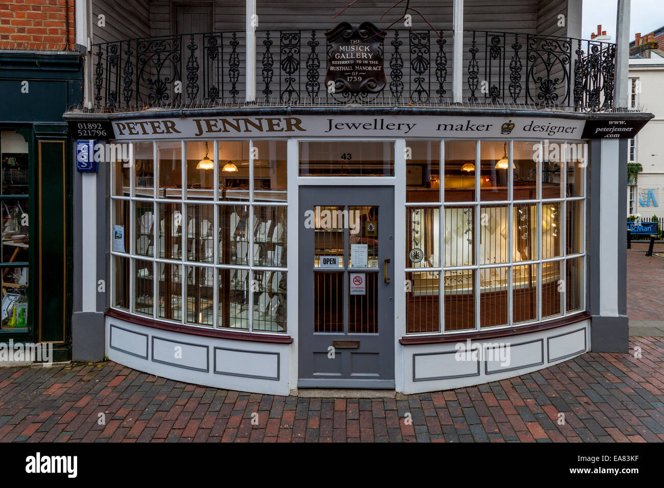 Peter Jenner Jewellery Shop, The Pantiles, Royal Tunbridge Wells, Kent ...