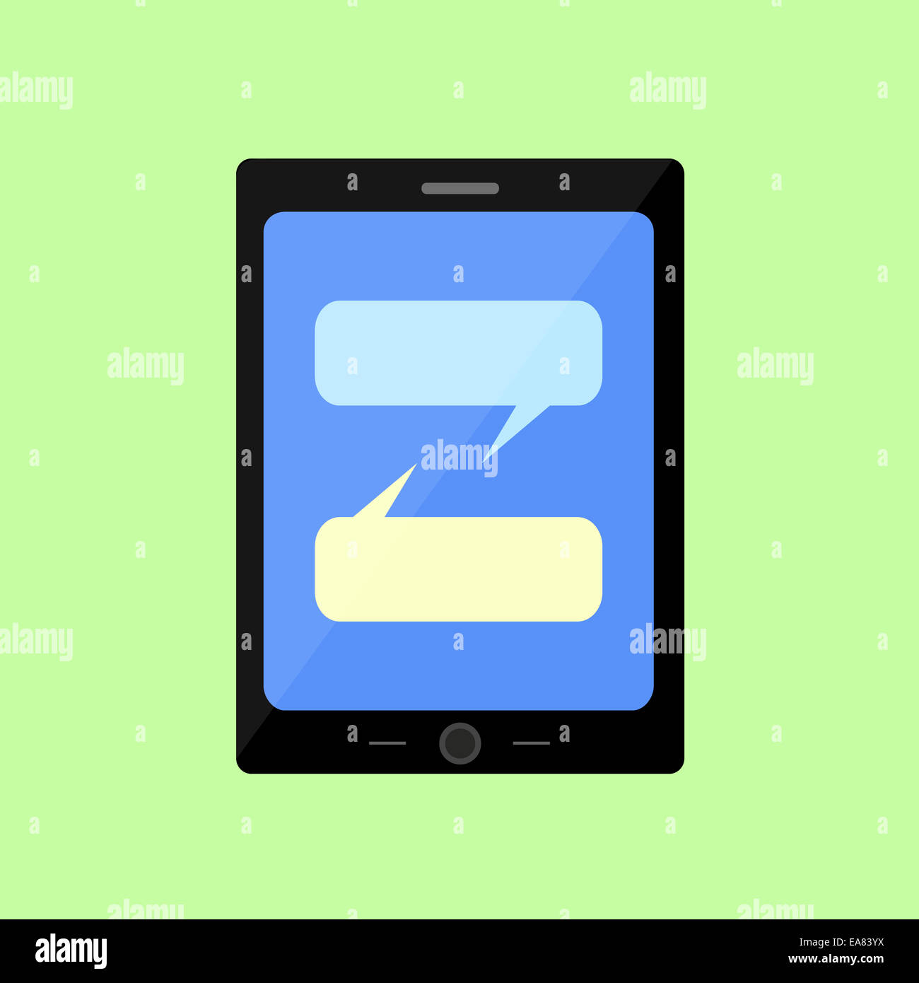 Vector modern flat chat Cut Out Stock Images & Pictures - Alamy