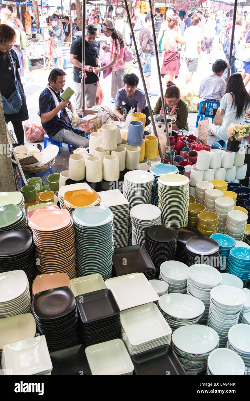 Bangkok thailand chatuchak market shoes hi-res stock photography and ...