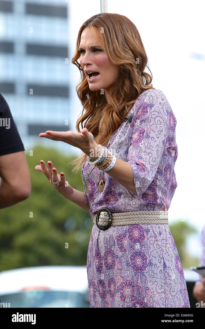 Molly Sims at Universal Studios for an appearance on the television ...