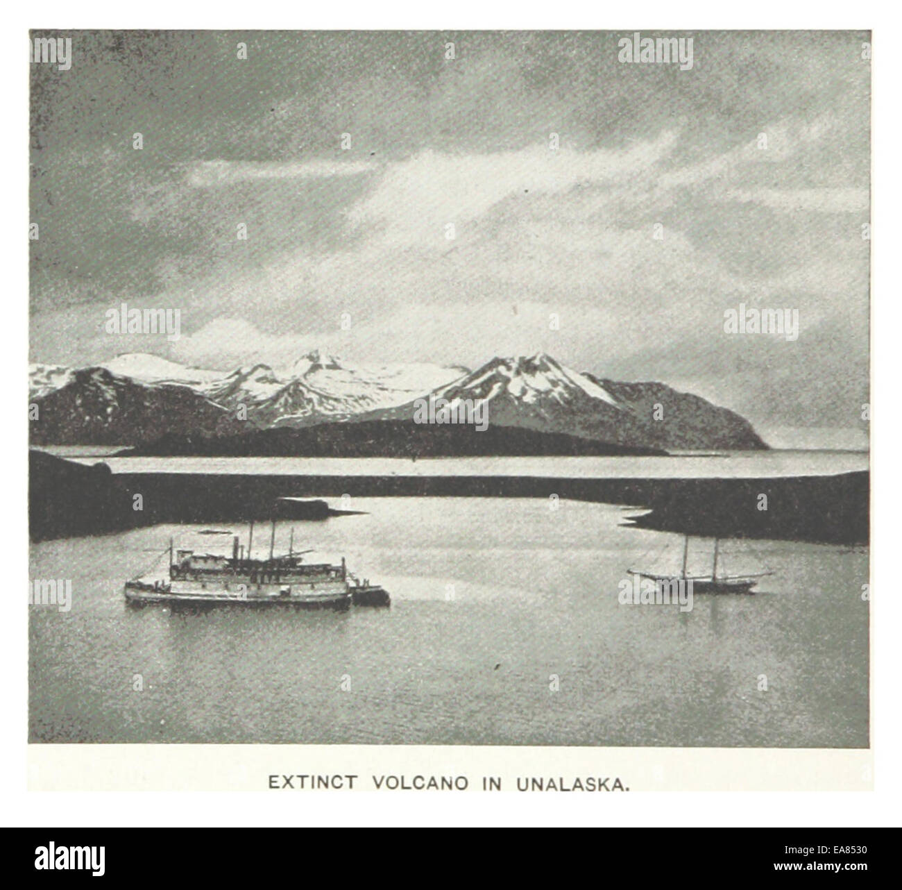 This 1899 illustration by Hitchcock shows an extinct volcano in ...