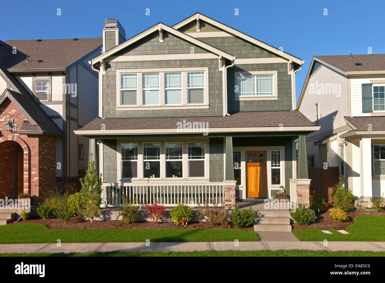 Family home new construction in Willsonville Oregon Stock Photo - Alamy
