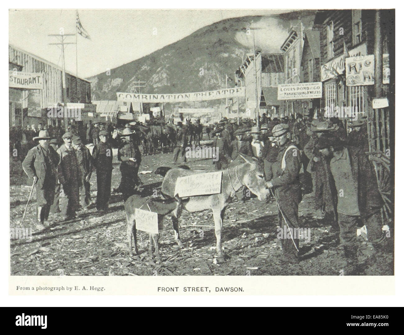 HITCHCOCK(1899) p169 DAWSON, FRONT STREET Stock Photo - Alamy