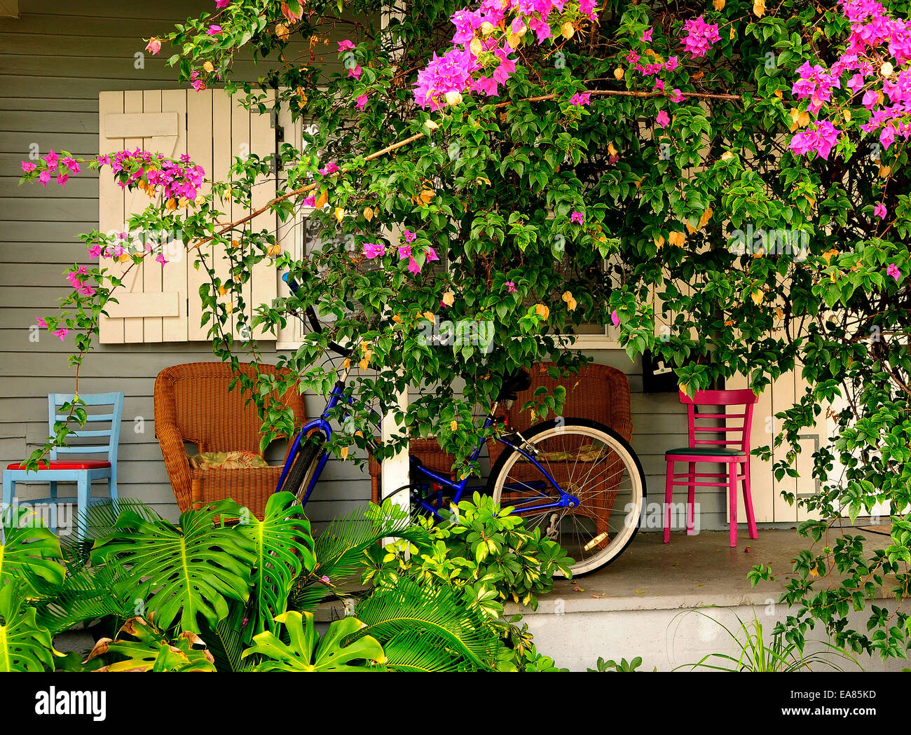 Key West Porch Stock Photo - Alamy