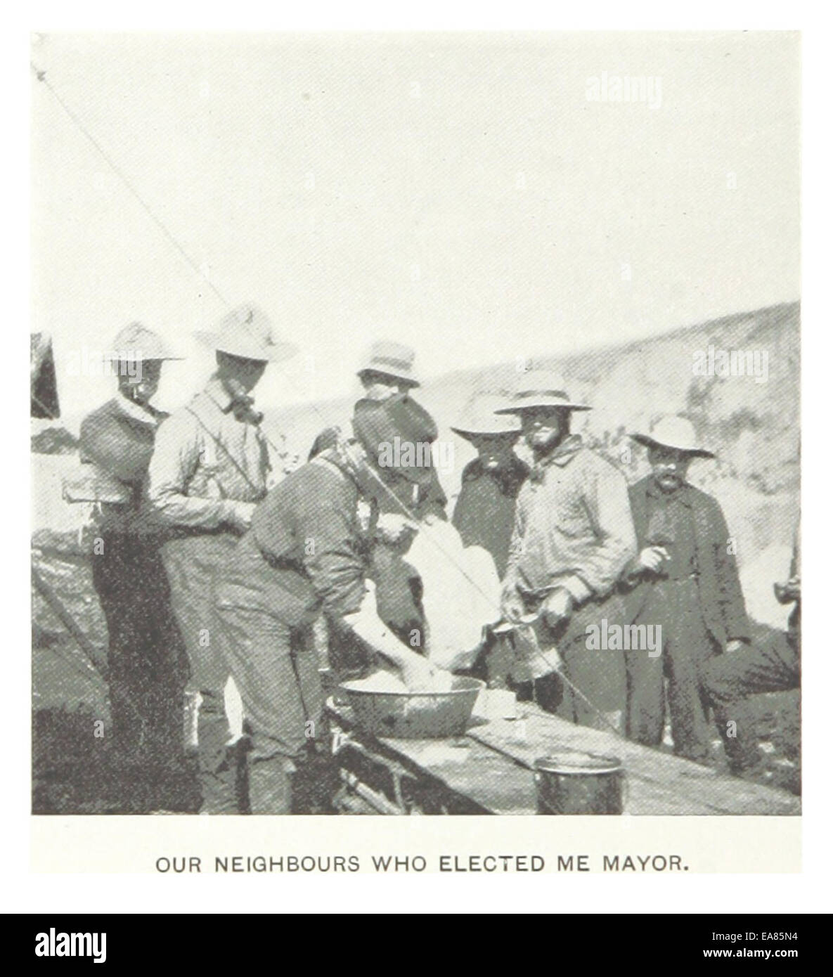 Camp life in west Cut Out Stock Images & Pictures - Alamy