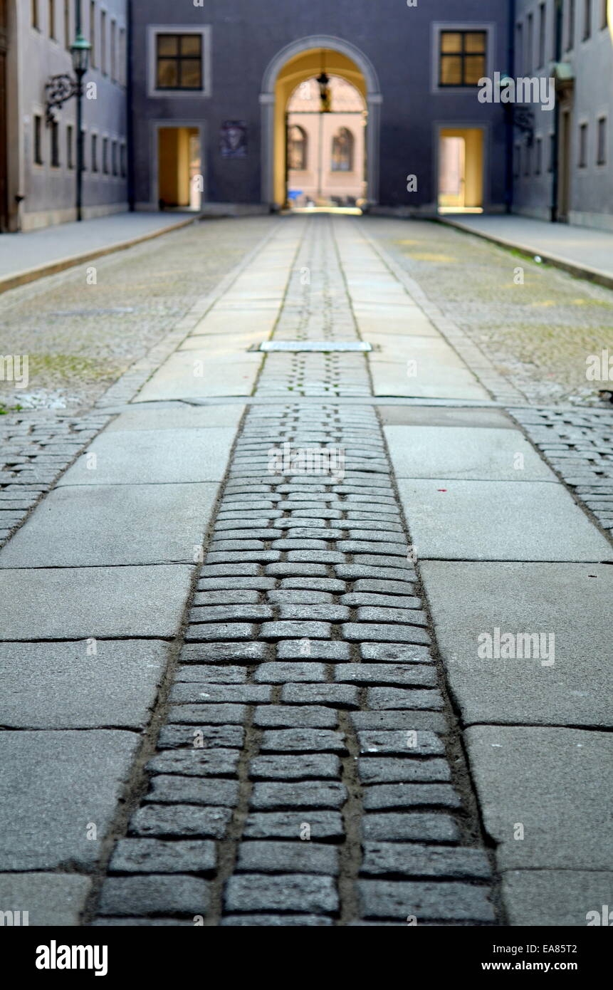 Grand European Courtyard Stock Photo - Alamy
