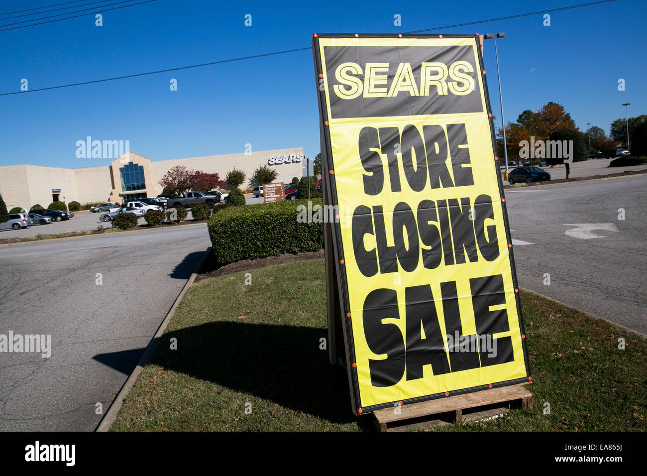 A Sears retail store with a "Store Closing Sale" banner in Chesapeake ...