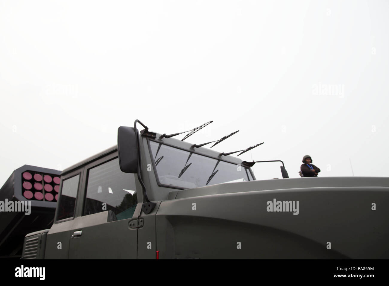 An Indonesian Rocket Launch car. Indonesia Defense Show 2014 is the 6th ...