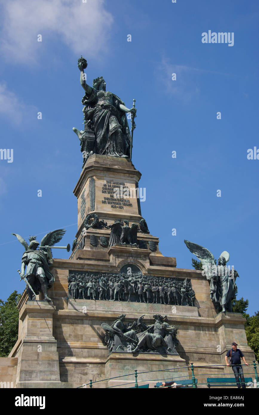 Niederwalddenkmal or Niederwald Monument Hesse Germany Stock Photo - Alamy