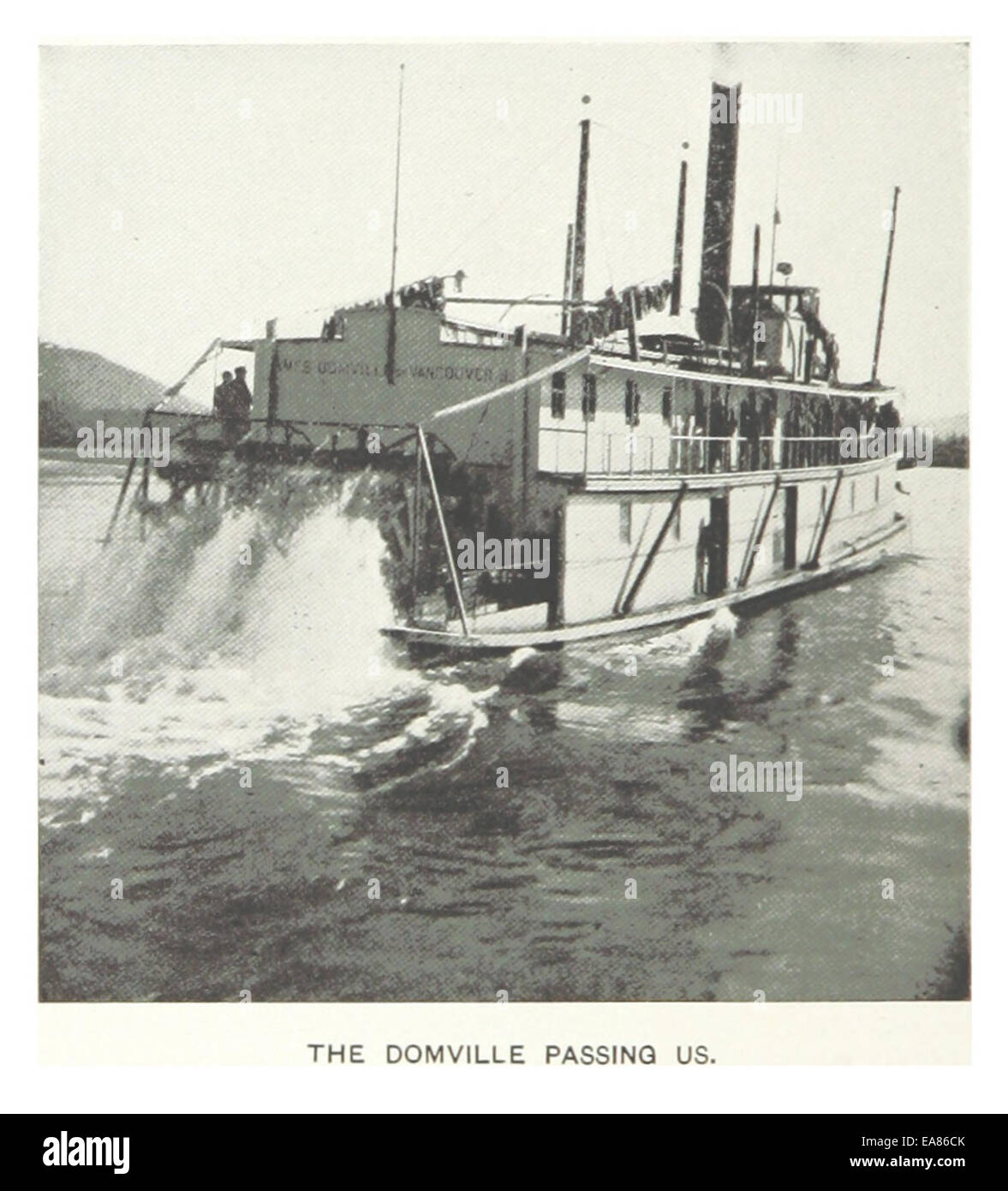 This 1899 illustration by Hitchcock shows the Domville, a ship ...